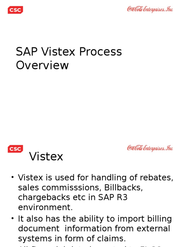 Vistex Process | PDF