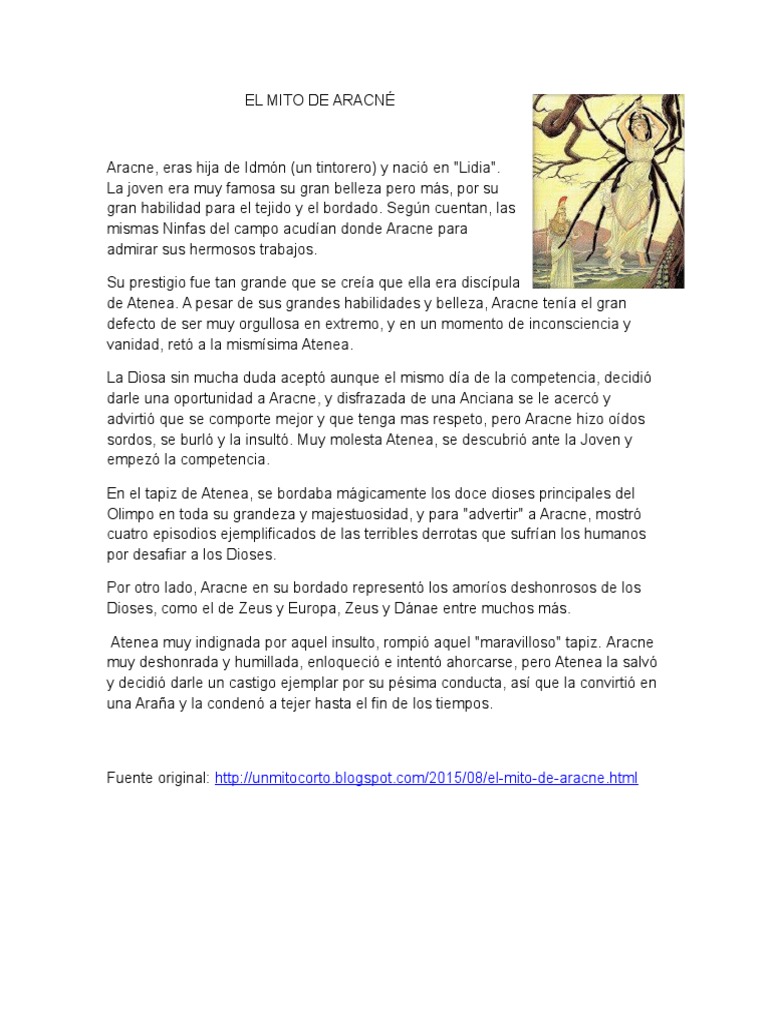 El Mito de Aracné | PDF