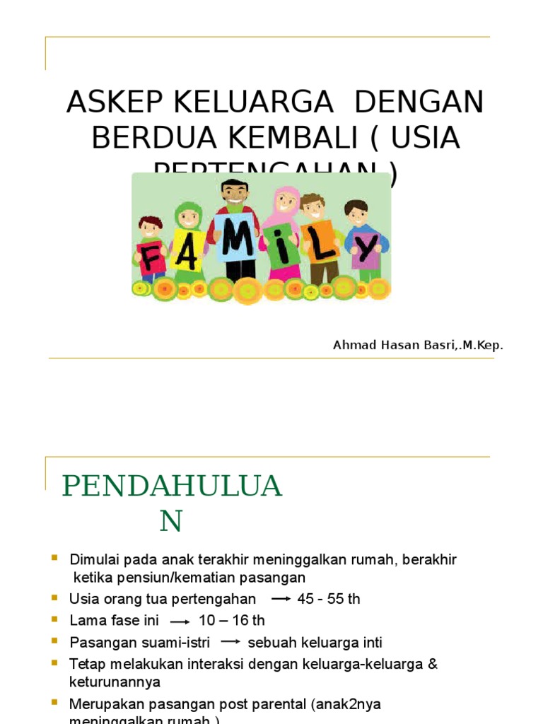 Askep Keluarga Usia Pertengahan | PDF | Pengembangan Diri