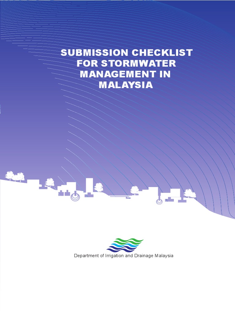Stormwater Management Checklist Malaysia | PDF | Stormwater | Storm Drain