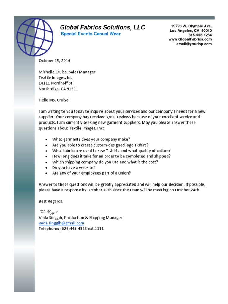 Global Fabrics Solutions, LLC: Special Events Casual Wear | PDF ...