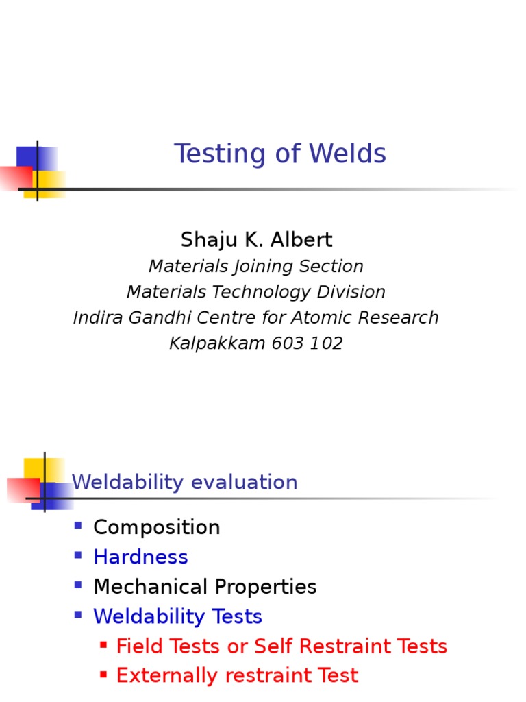 Testing of Welds | PDF | Fracture | Hardness