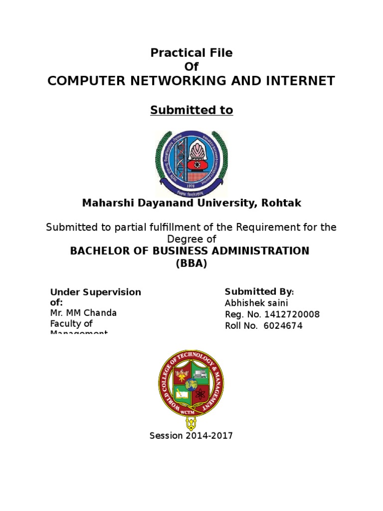 Practical File CNI | PDF | Html | Html Element
