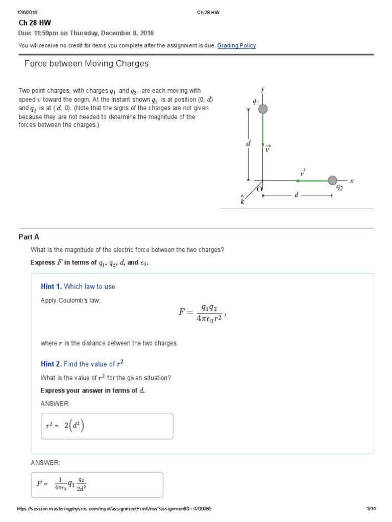 CH 28 HW PDF | PDF | Magnetic Field | Magnet