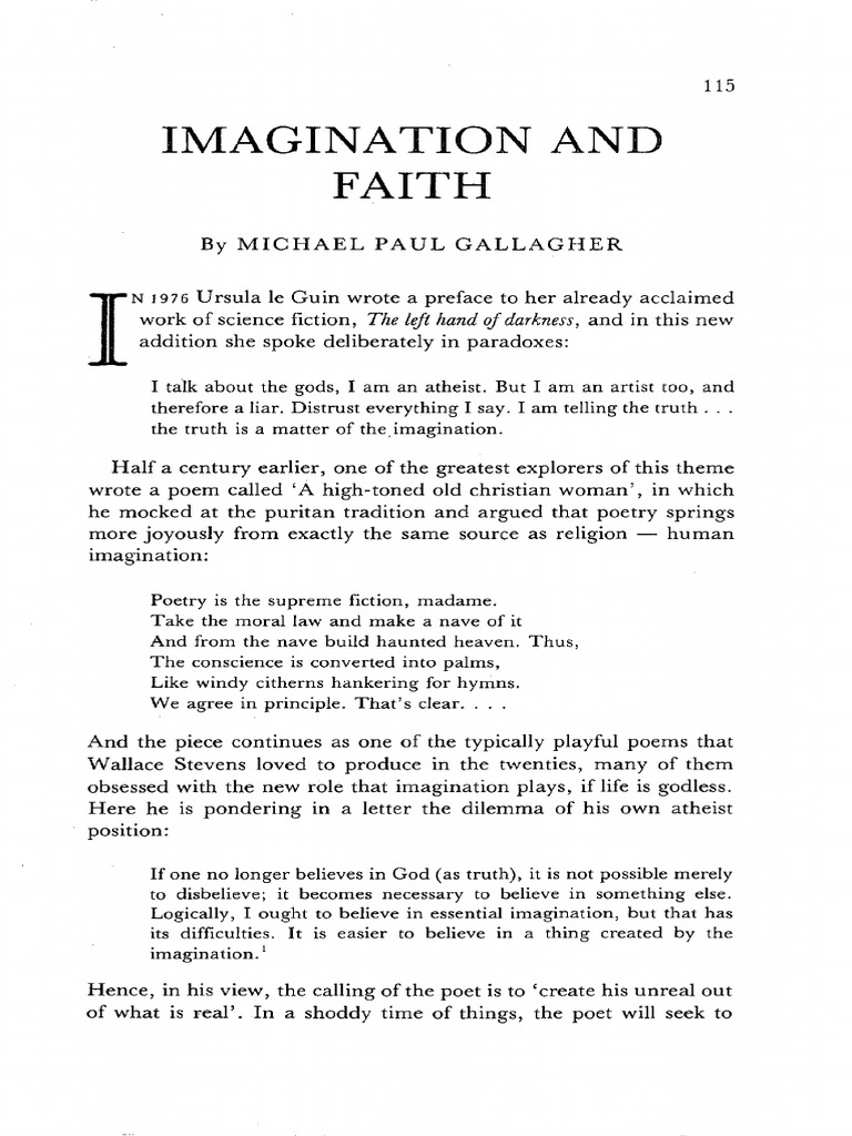 Imagination and Faith | Download Free PDF | Imagination | Faith