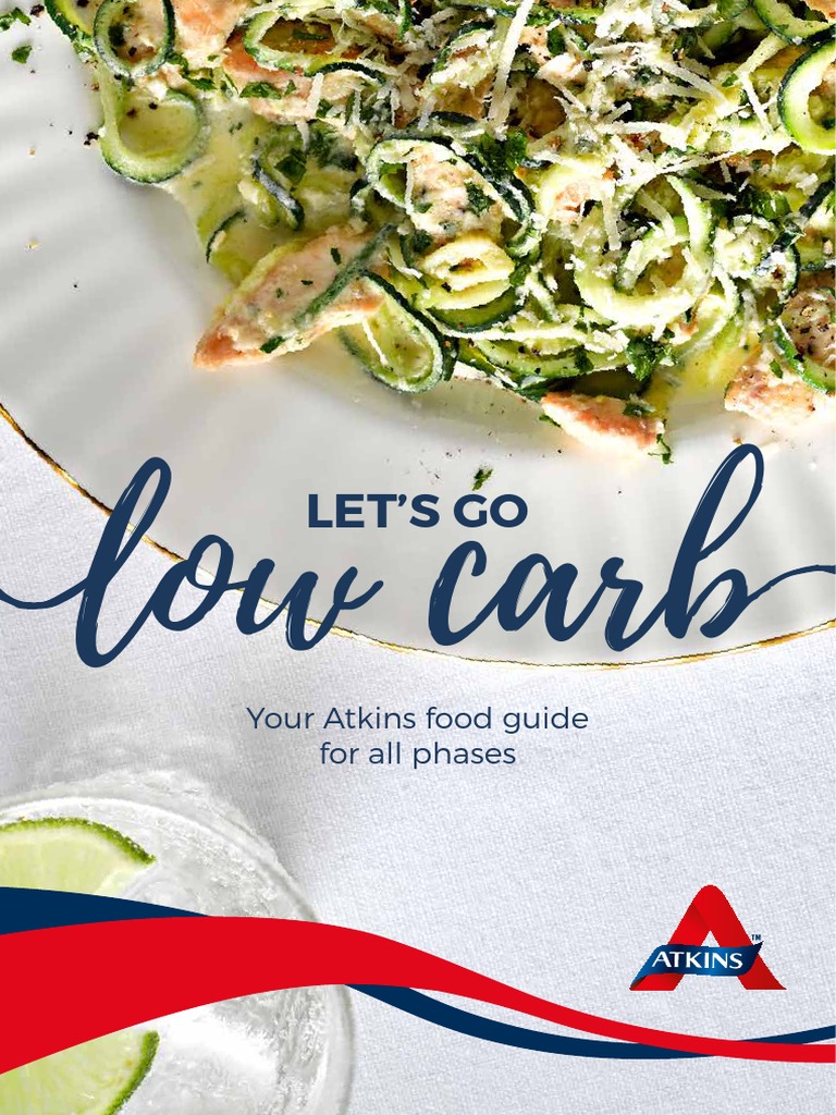 Atkins Food List Carb Low Diet | PDF | Low Carbohydrate Diet | Salad