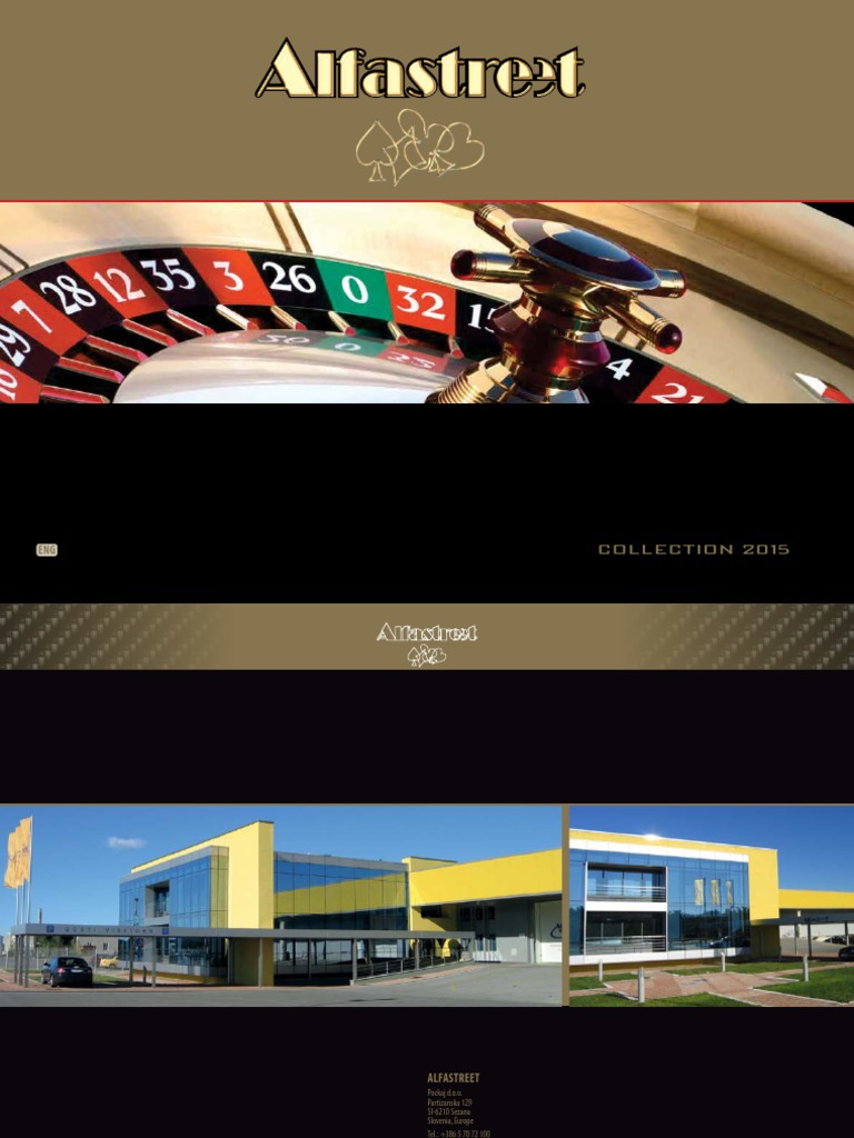 Alfastreet Catalogue 2015 - Eng | PDF | Craps | Roulette