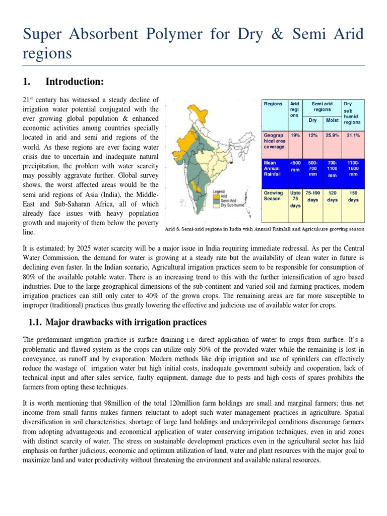 Alsta Hydrogel - Super Absorbent Polymer For Agriculture | PDF | Soil | Gel