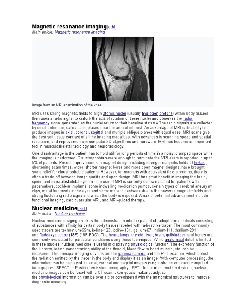 An Overview of Medical Imaging Modalities: Magnetic Resonance Imaging ...