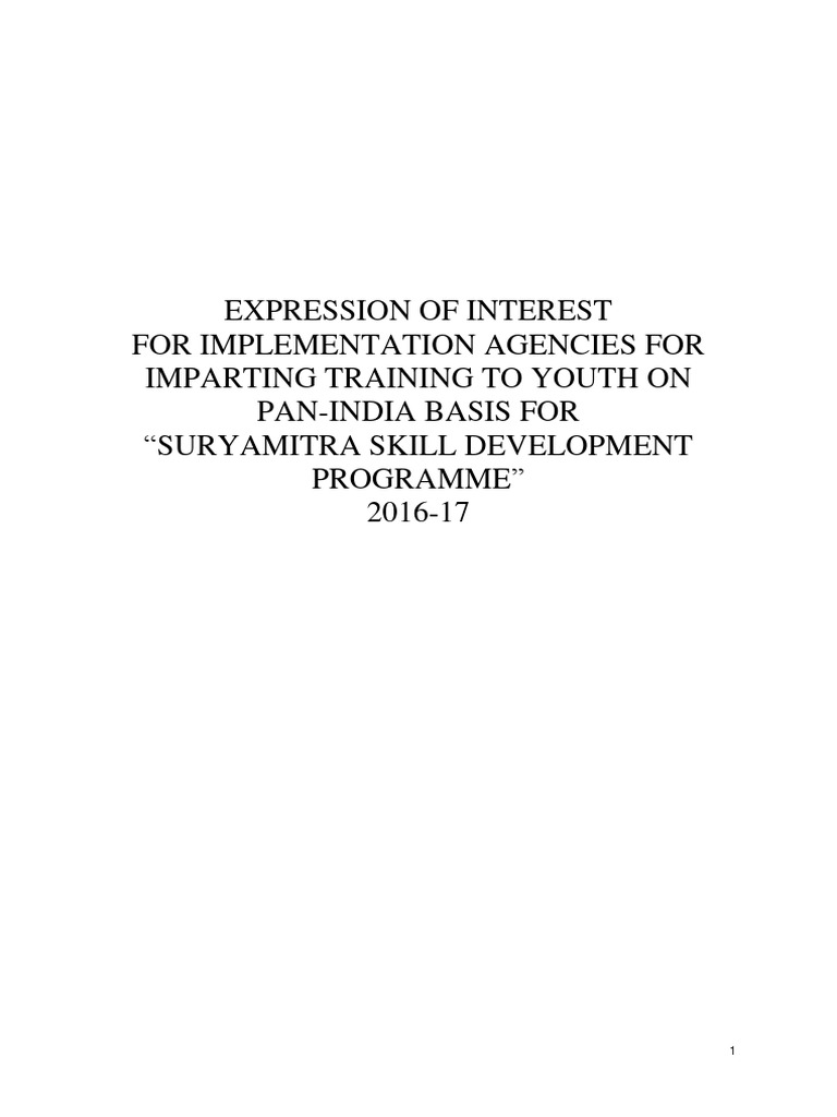 EoI Suryamitra Skill Development Programme 2016 17 | PDF | Photovoltaic System | Photovoltaics