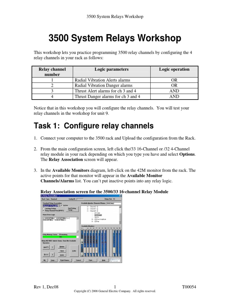 T00054 Relay Workshop PDF | PDF