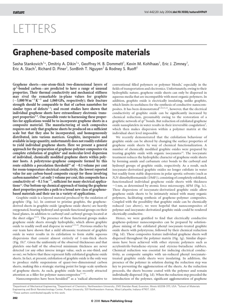 Graphene Composite Material | PDF | Graphene | Carbon Nanotube