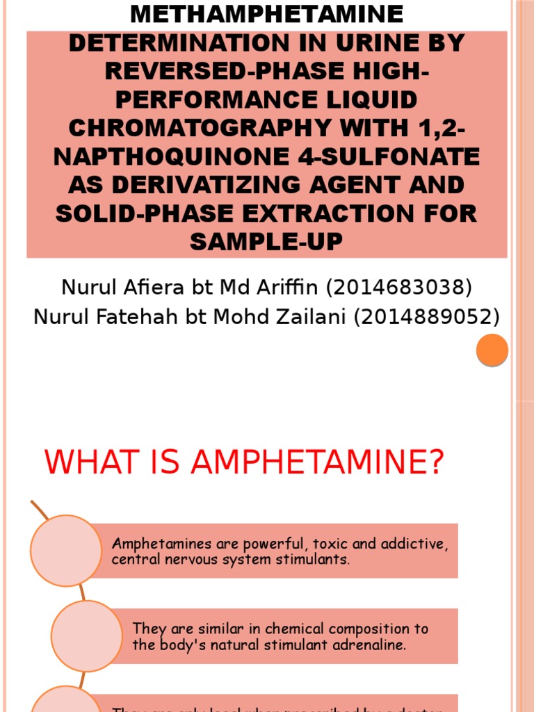 Amphetamine & Methamphetamine Determination in Urine by Reversed-phase ...