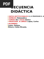 Simela Secuencia Didactica | PDF | Volumen | Unidades de medida