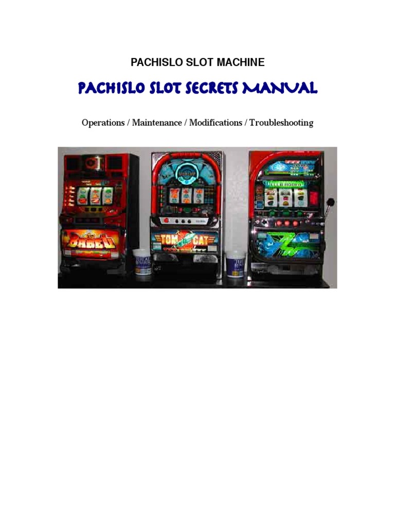 Pachislo Slot Machine Setup Manual | PDF | Slot Machine | Electrical ...