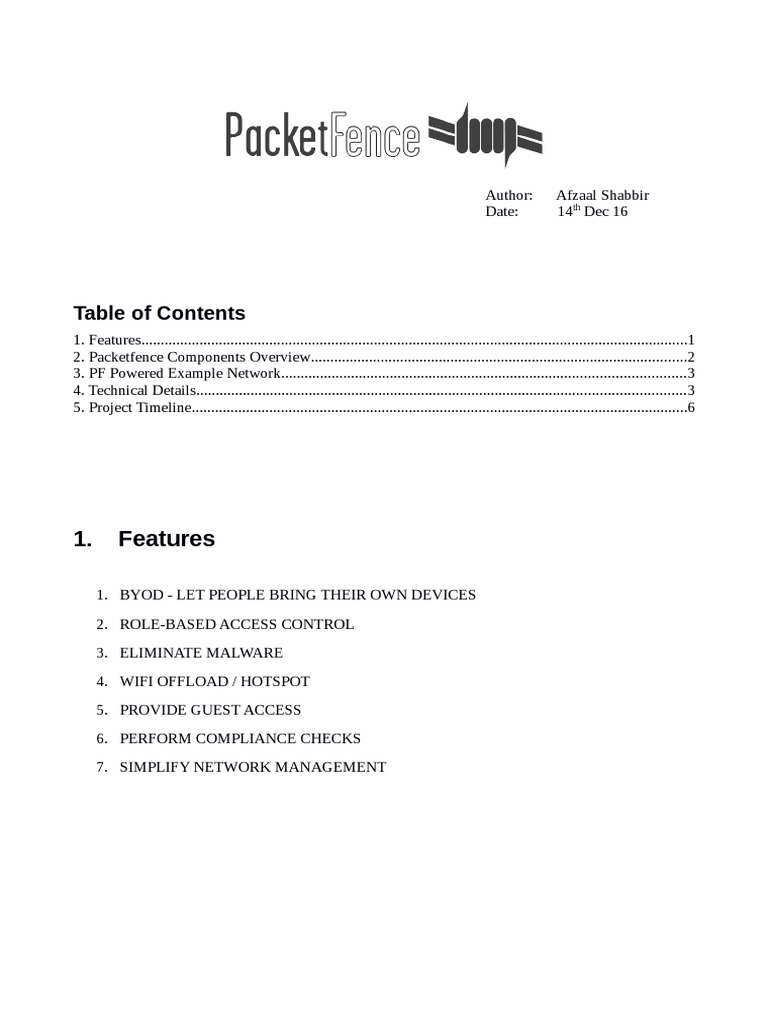 Packet Fence Overview and Analysis Till Date | PDF | Computer Network ...