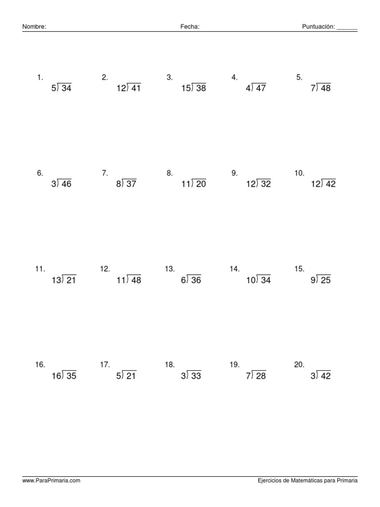 Division Con Residuo 1 | PDF | Informática