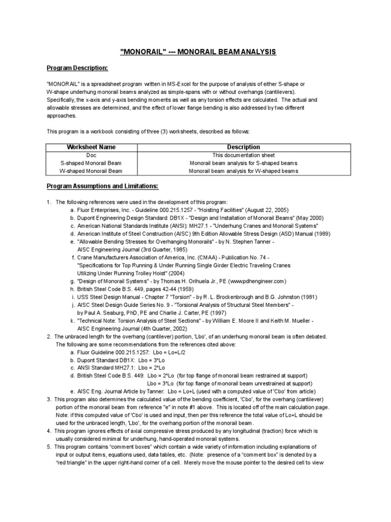 Monorail | PDF | Beam (Structure) | Bending