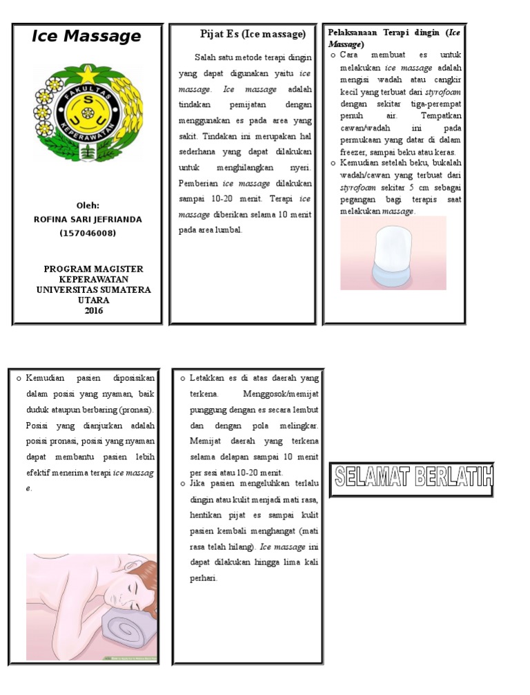 Leaflet Ice Massage | PDF