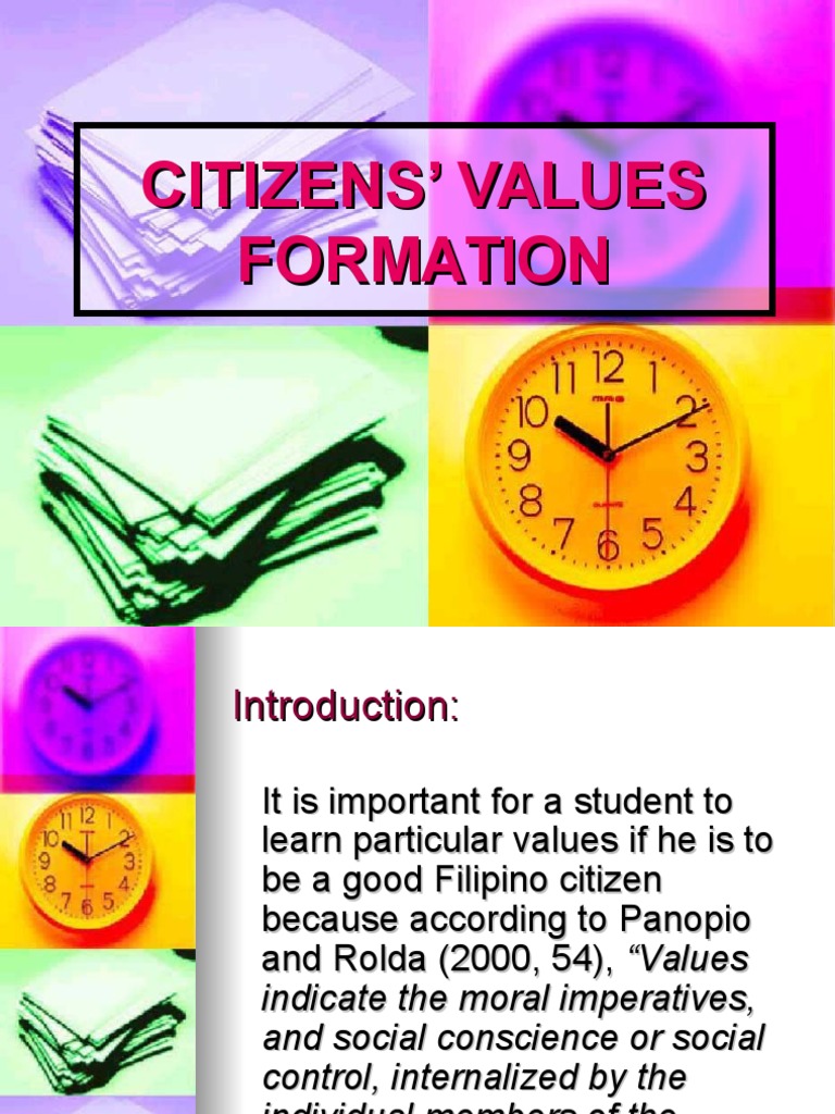 Citizens Values Formation | PDF