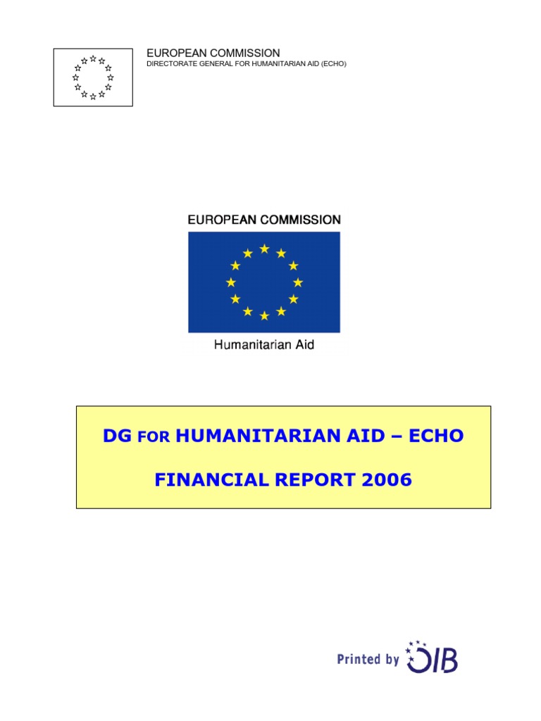 DG Humanitarian Aid - Echo Financial Report 2006: European Commission ...