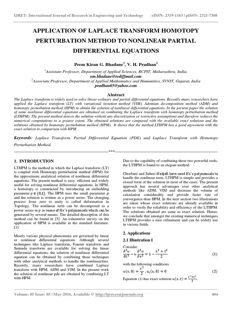 Application Of Laplace Transform Homotopy Perturbation Method To Nonlinear Partial Differential