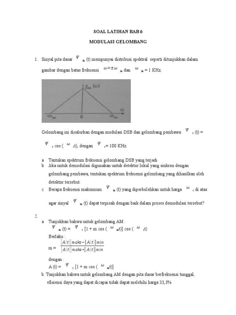 Tugas Modulasi Gelombang | PDF