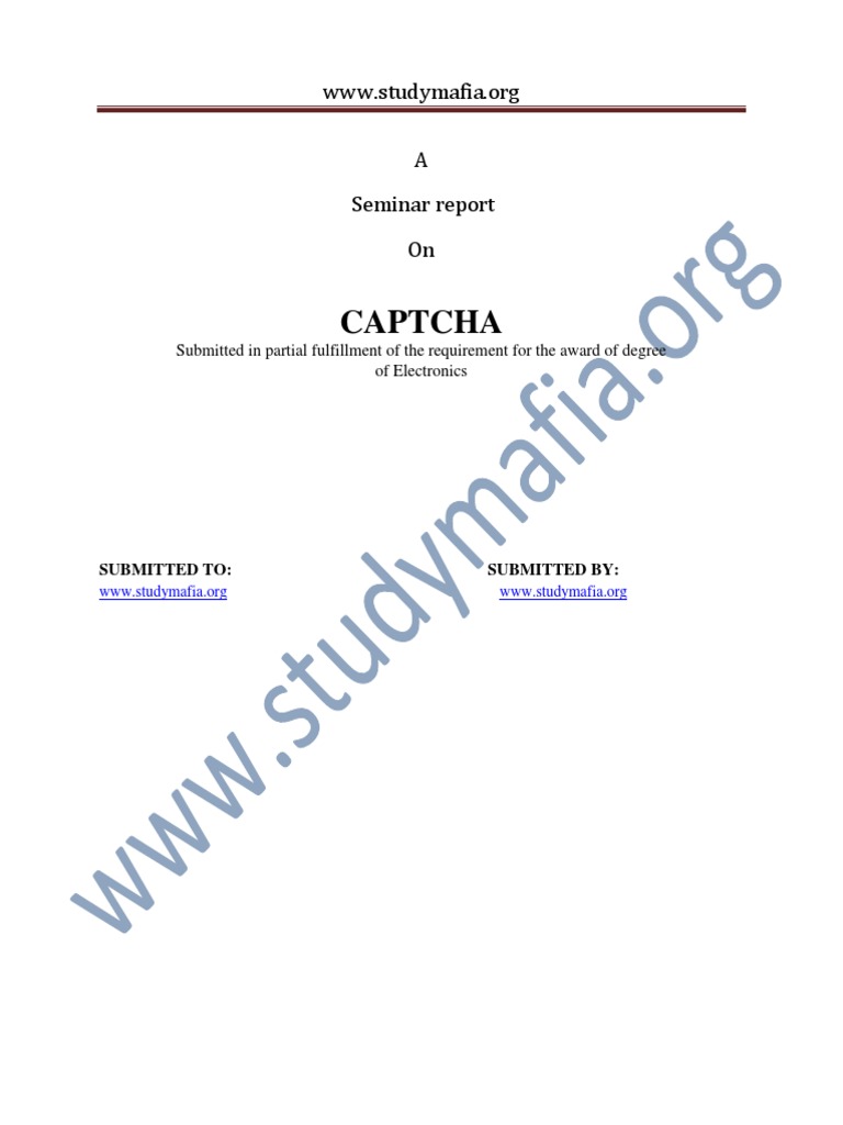 ECE Captcha Report | PDF | Internet Bot | Human–Computer Interaction