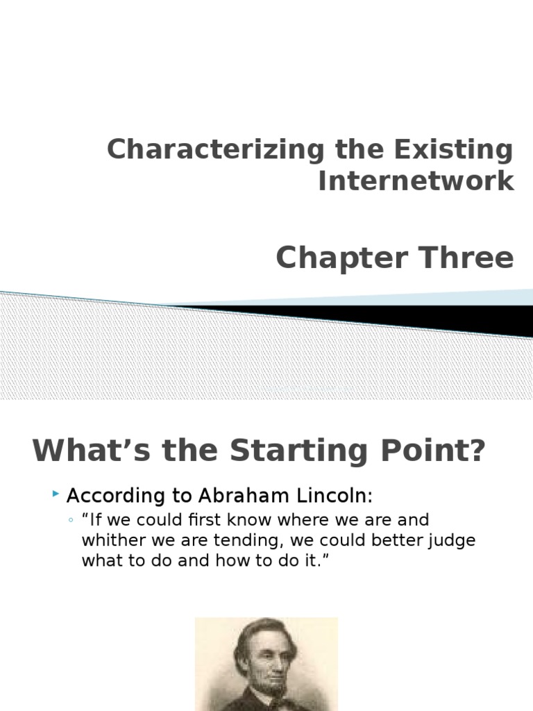 Characterizing The Existing Internetwork: Chapter Three | PDF | Cable | Computer Network