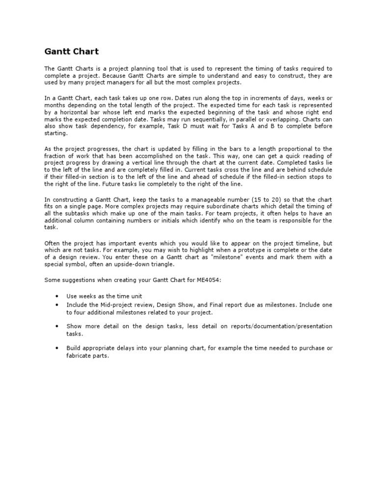 Gantt Chart | PDF | Computing And Information Technology | Business