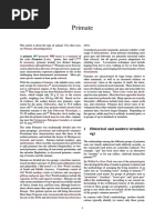 Primate Taxonomy and Classification Chart | PDF | Monkey | Ape