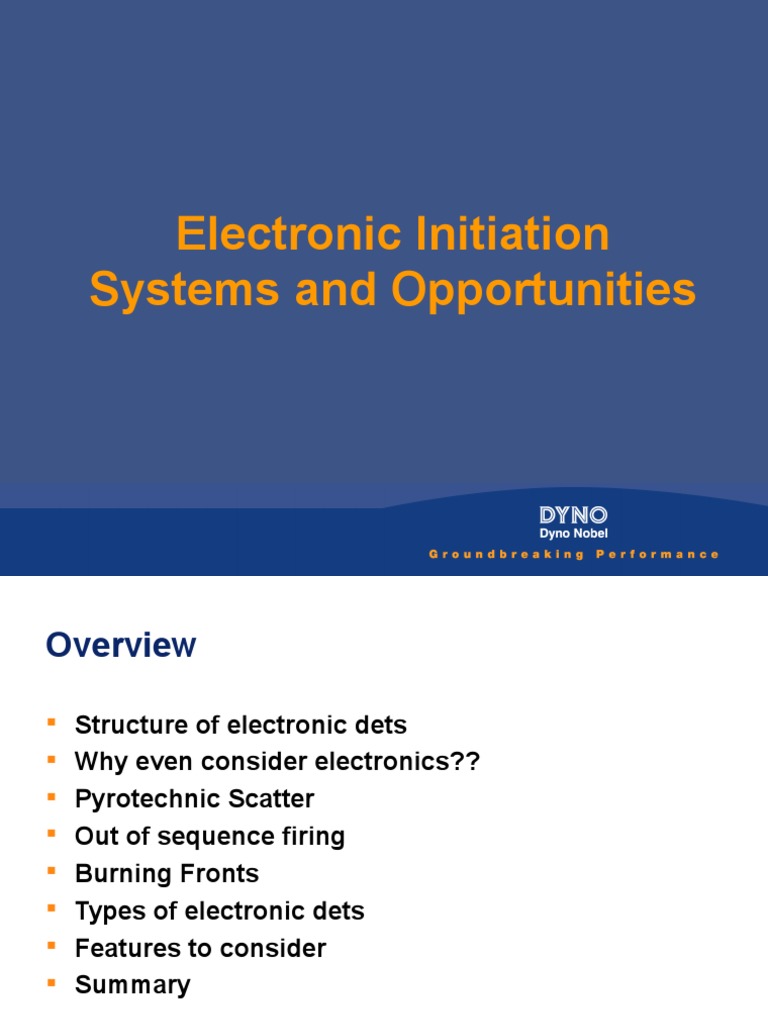 Electronic Initiation Systems and Opportunities | PDF | Nature