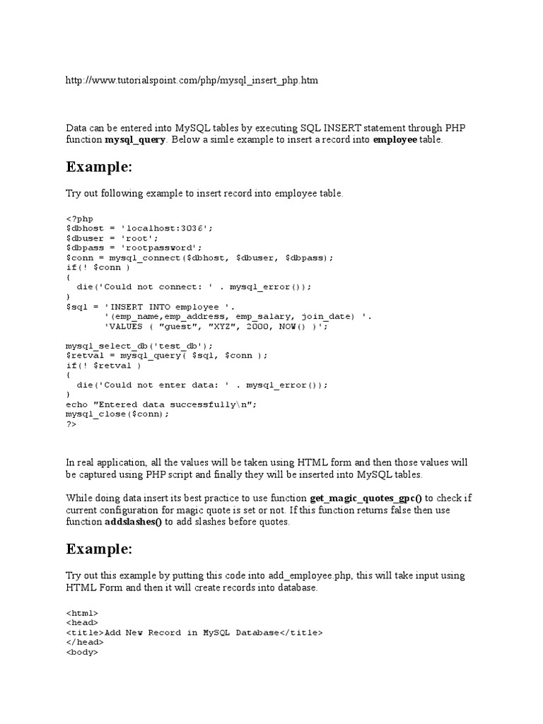 PHP Connect | PDF | Php | Areas Of Computer Science