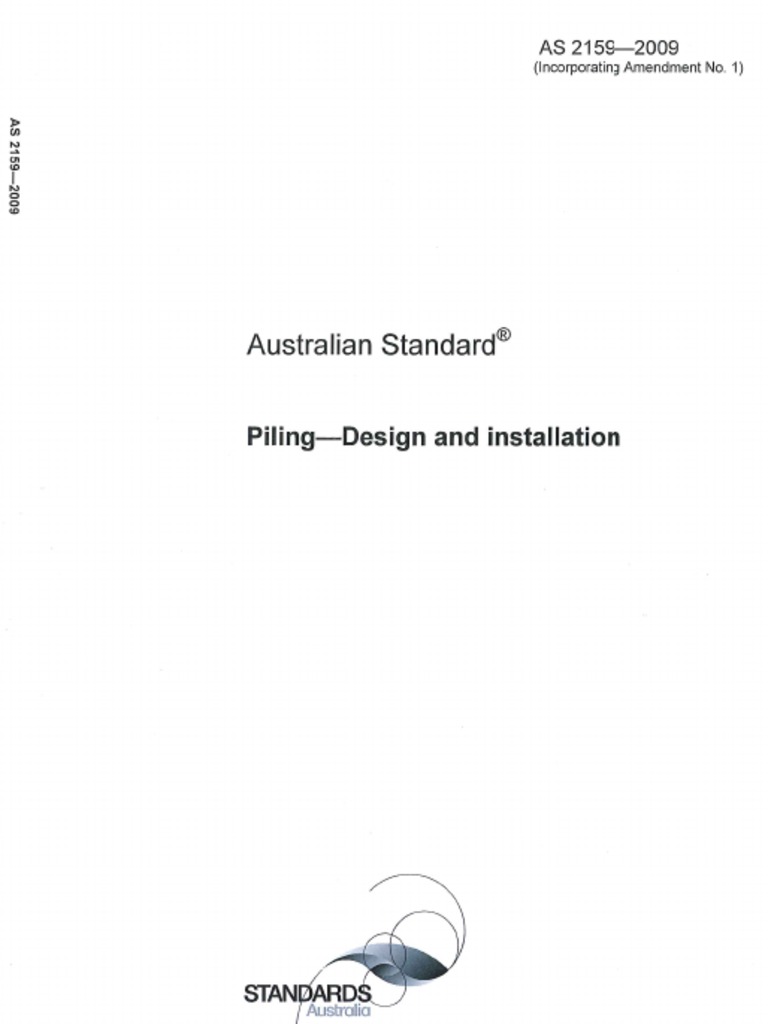 AS2159 Piling - Design and Installation | PDF | Government | Justice