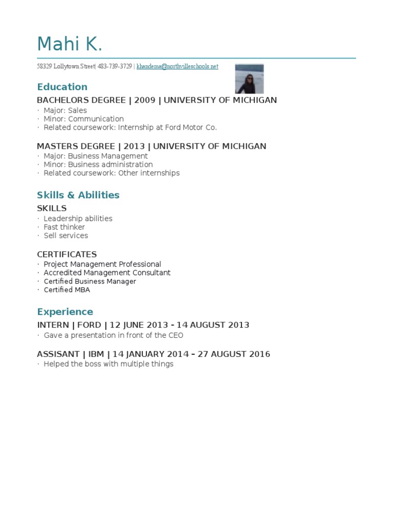 Mahi K Career Resume | PDF