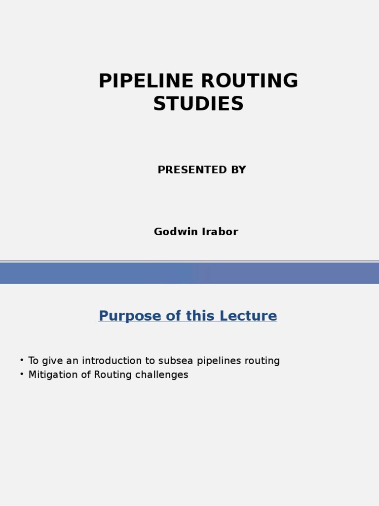 Subsea Pipeline Routing Guide | PDF