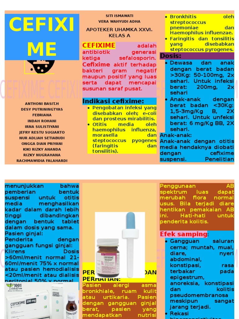 Leaflet Cefixime | PDF