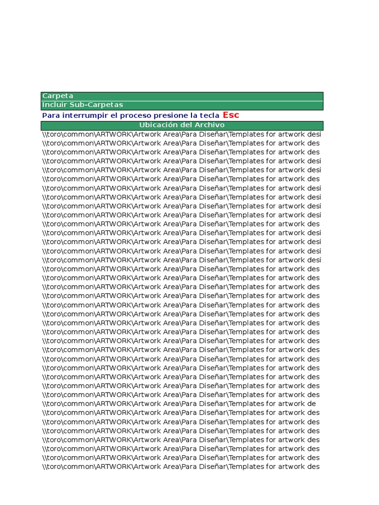 Listar Archivos en Excel Incluye Carpetas y Subcarpetas | PDF Listar Archivos en Excel Incluye Carpetas y Subcarpetas | PDF