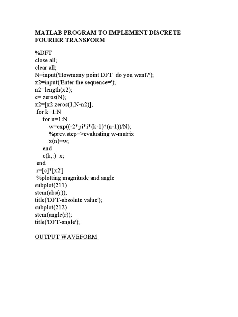 Mat Lab Programs | PDF | Wavelet | Fast Fourier Transform