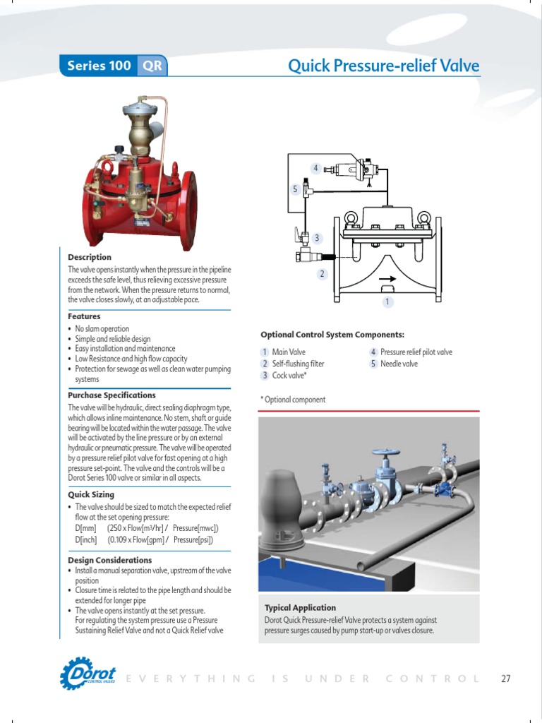 Quick Pressure-Relief Valve: Dorot | PDF | Home & Garden | Computers