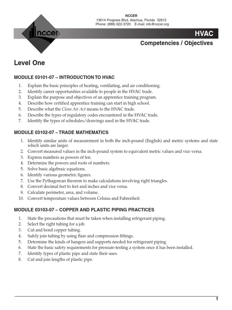 HVAC Curriculum | PDF | Hvac | Furnace