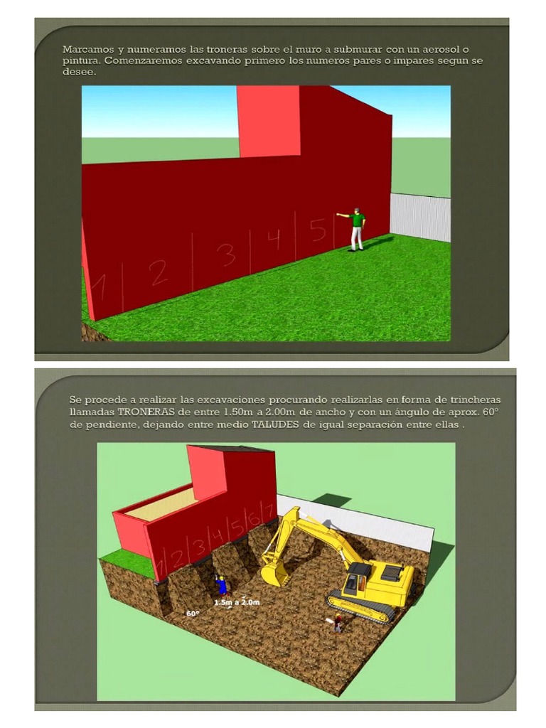 Detalle Paso A Paso Construccion Submuracion | PDF