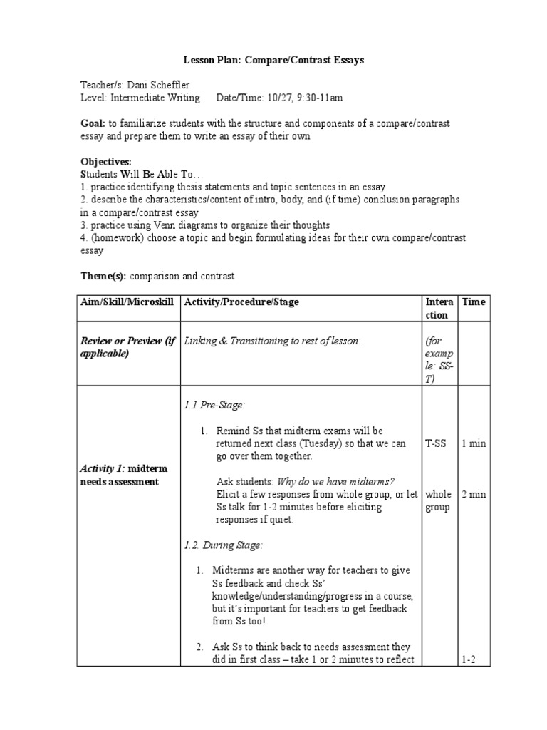 Intermediate Writing lp2 | PDF | Essays | Educational Assessment
