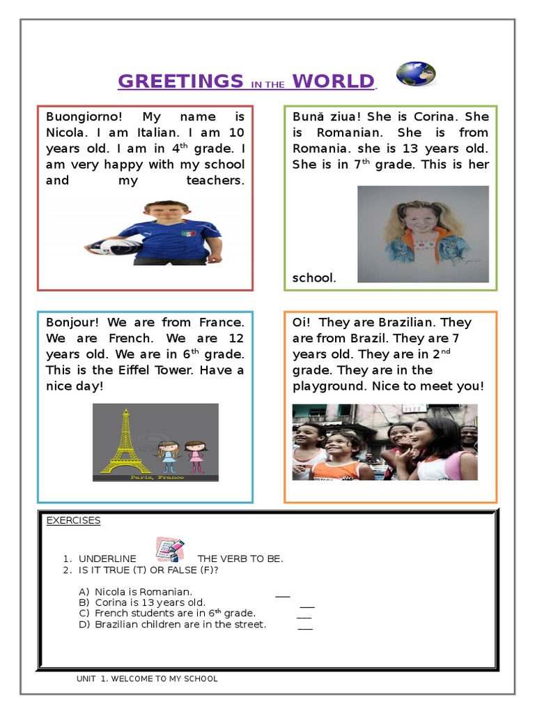 Introductions from Around the World: Students Share Their Names ...