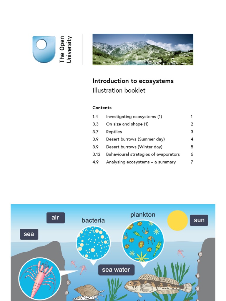 OU Introduction To Ecosystems Illustration Booklet | PDF | Science ...