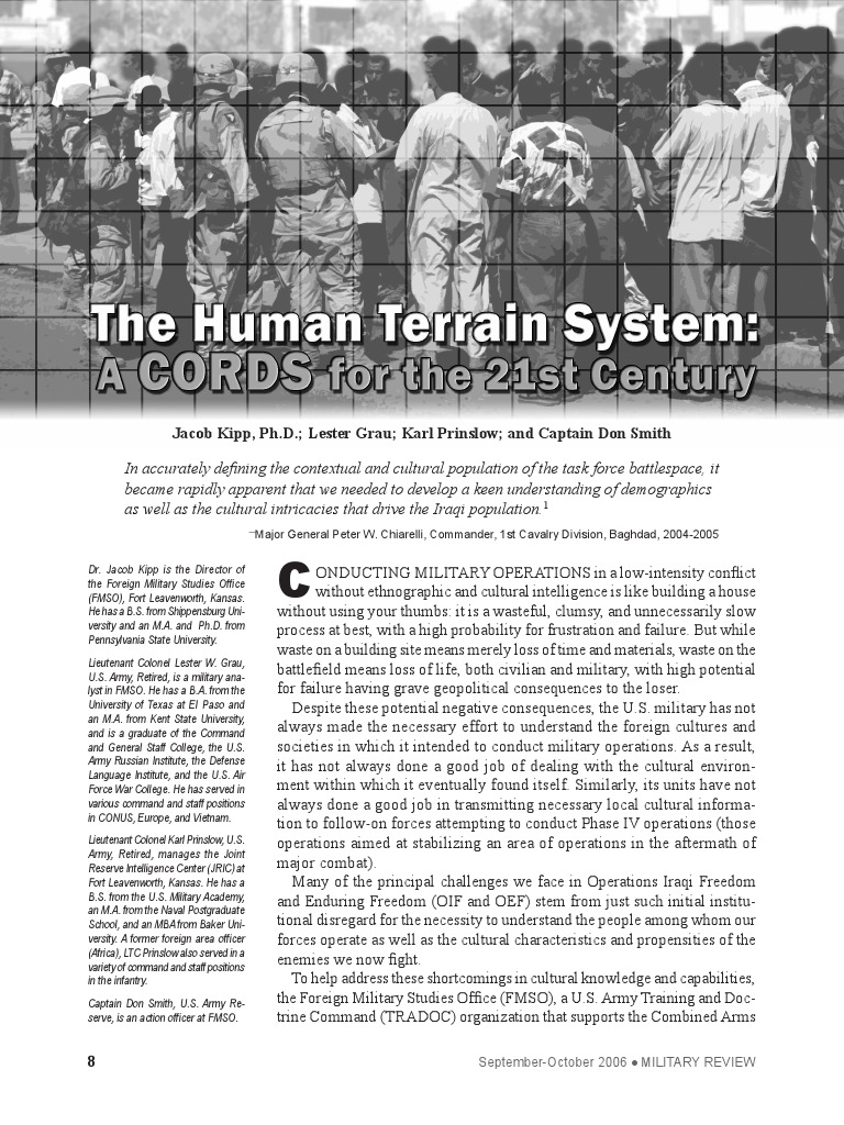 Human Terrain System | PDF | Military | Warfare