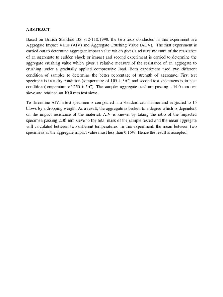 K2 Lab Report | PDF | Construction Aggregate | Concrete