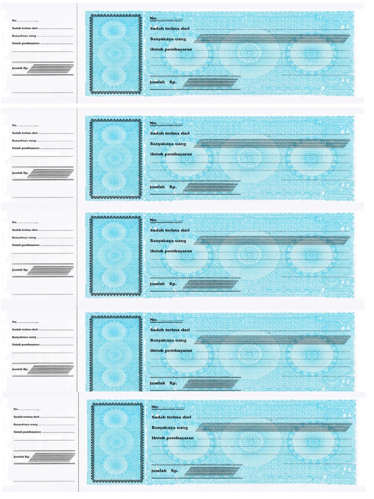Bentuk Kwitansi | PDF
