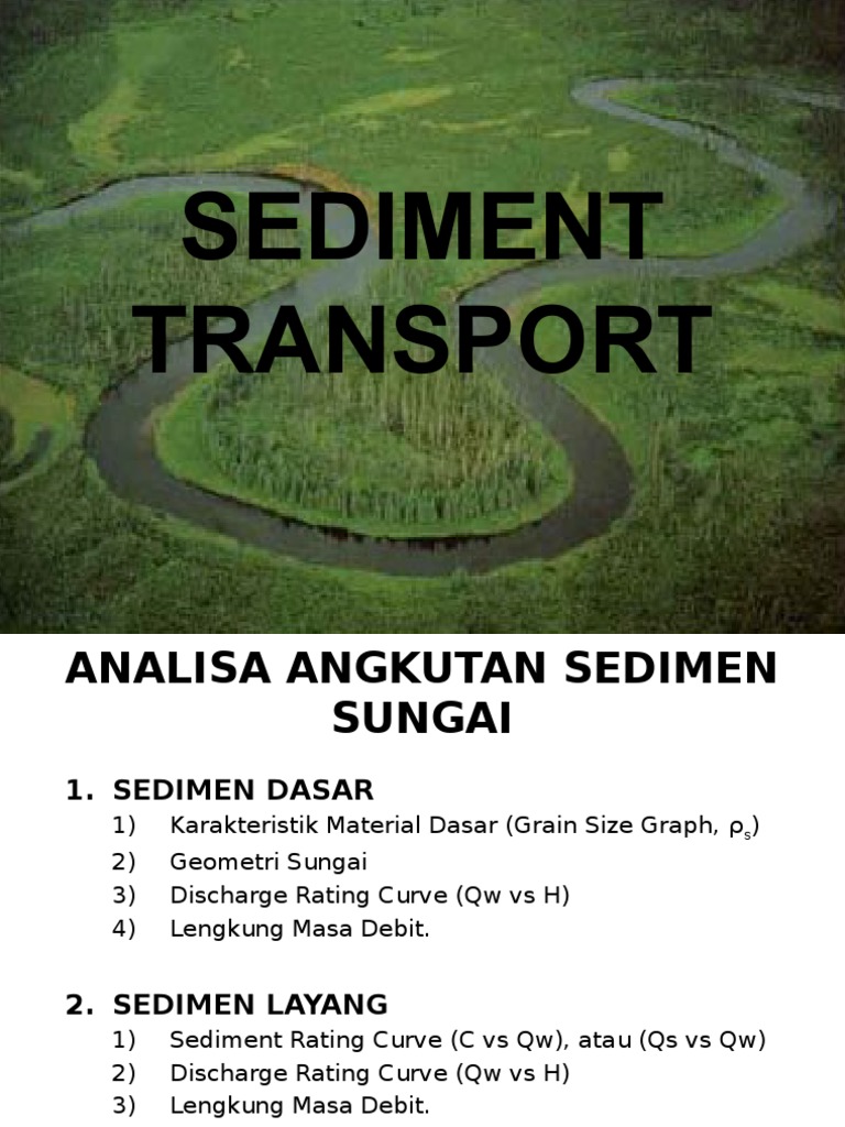 Sedimen Transport | Geomorphology | Sedimentology