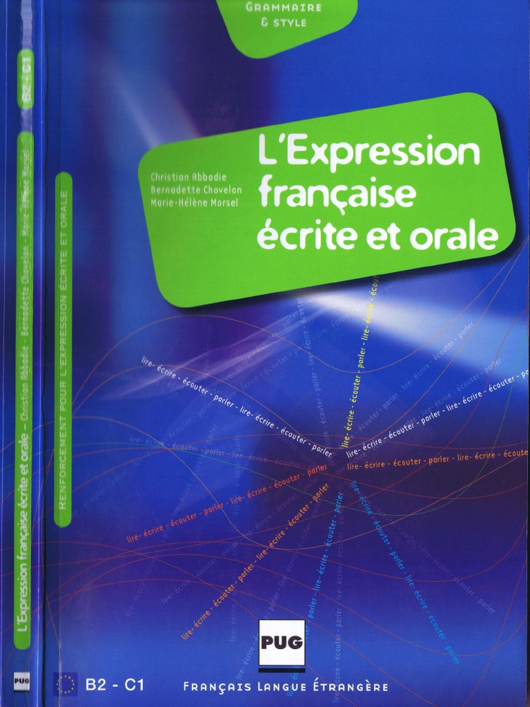 Expression Francaise Ecrite Et Orale